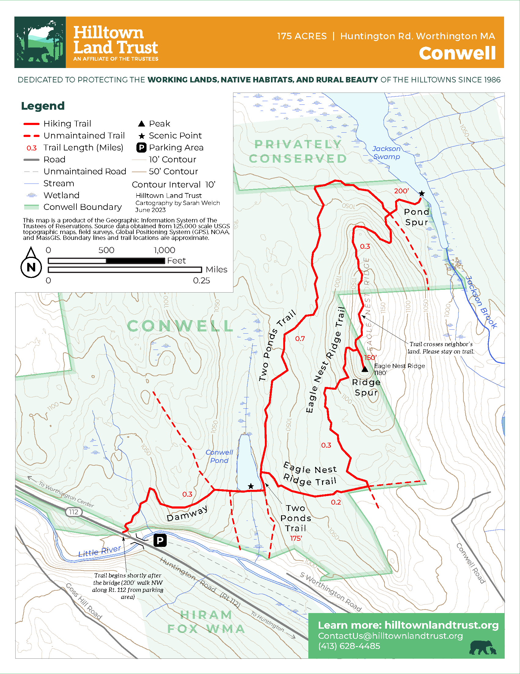 Hilltown Land Trust | Hiking at the Conwell Property